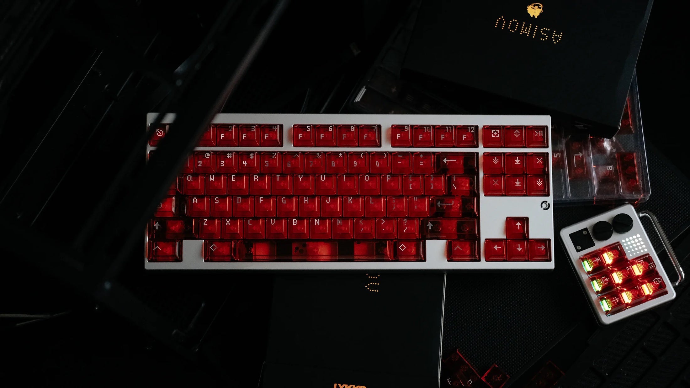 Asimov Cherry Profile Transparent Keycaps|Keyreative