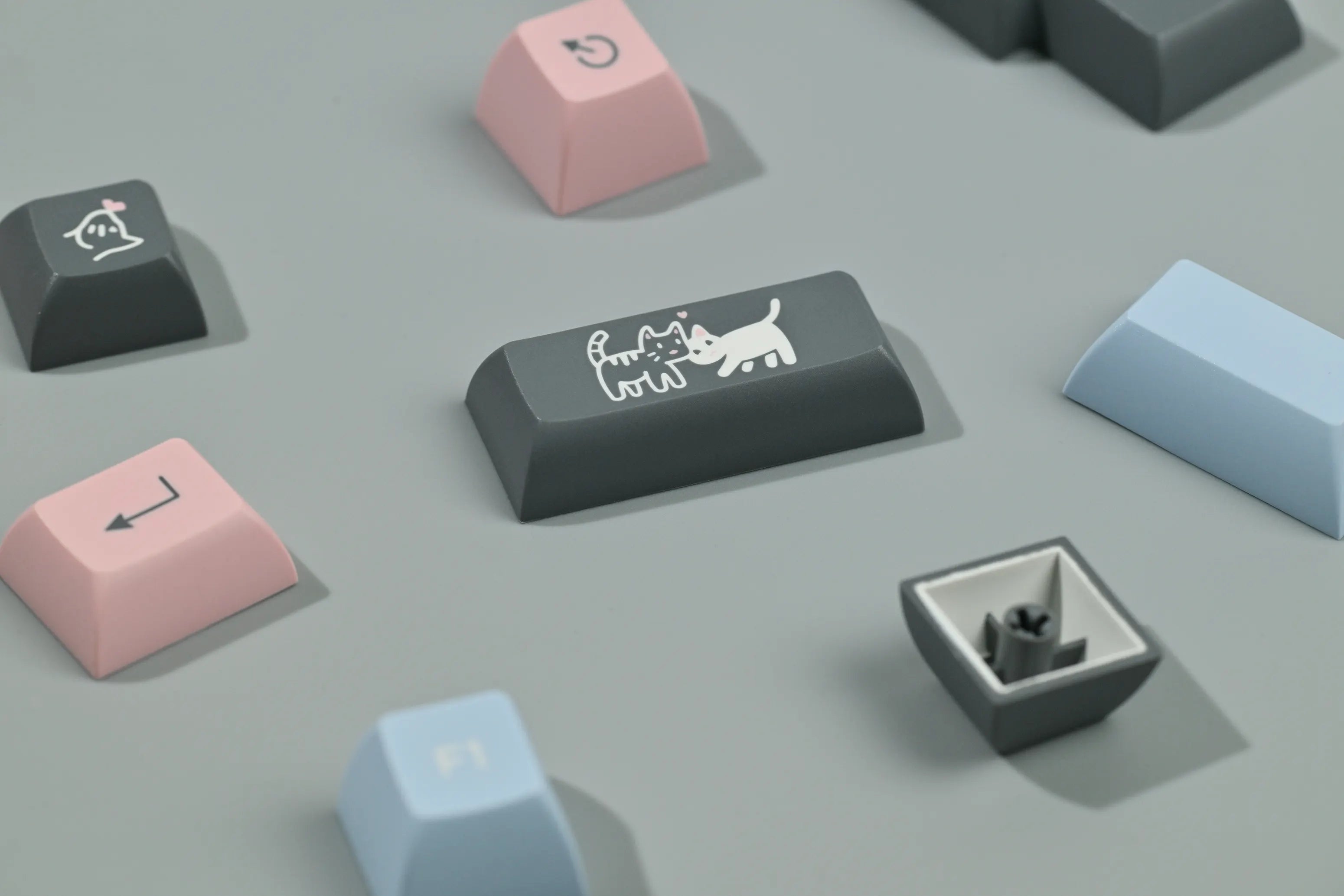 KAT Floofy Boi Thickened Double Shot PBT Keycaps|Keyreative