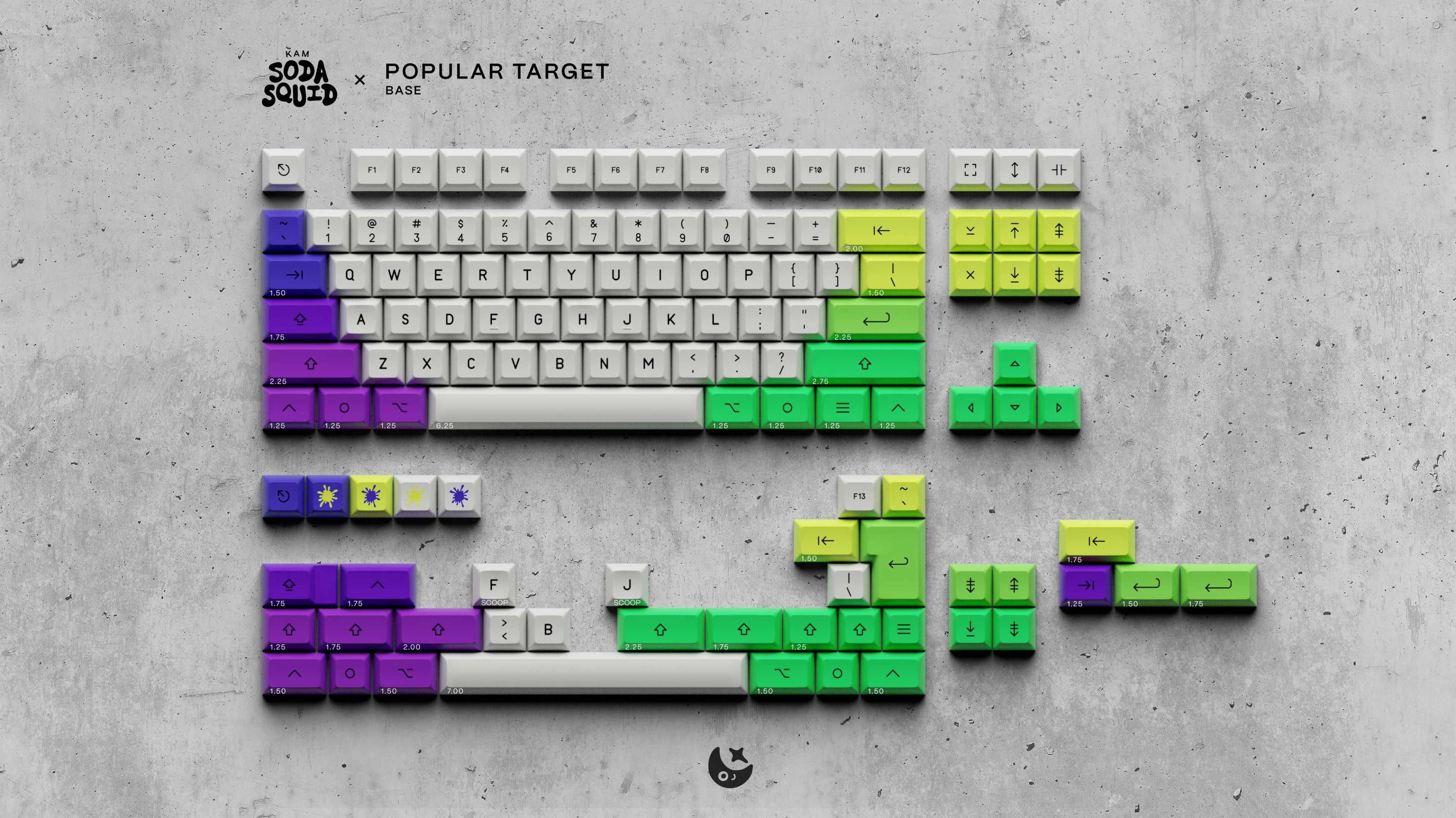 Soda Squid KAM Profile PBT Keycaps|Keyreative