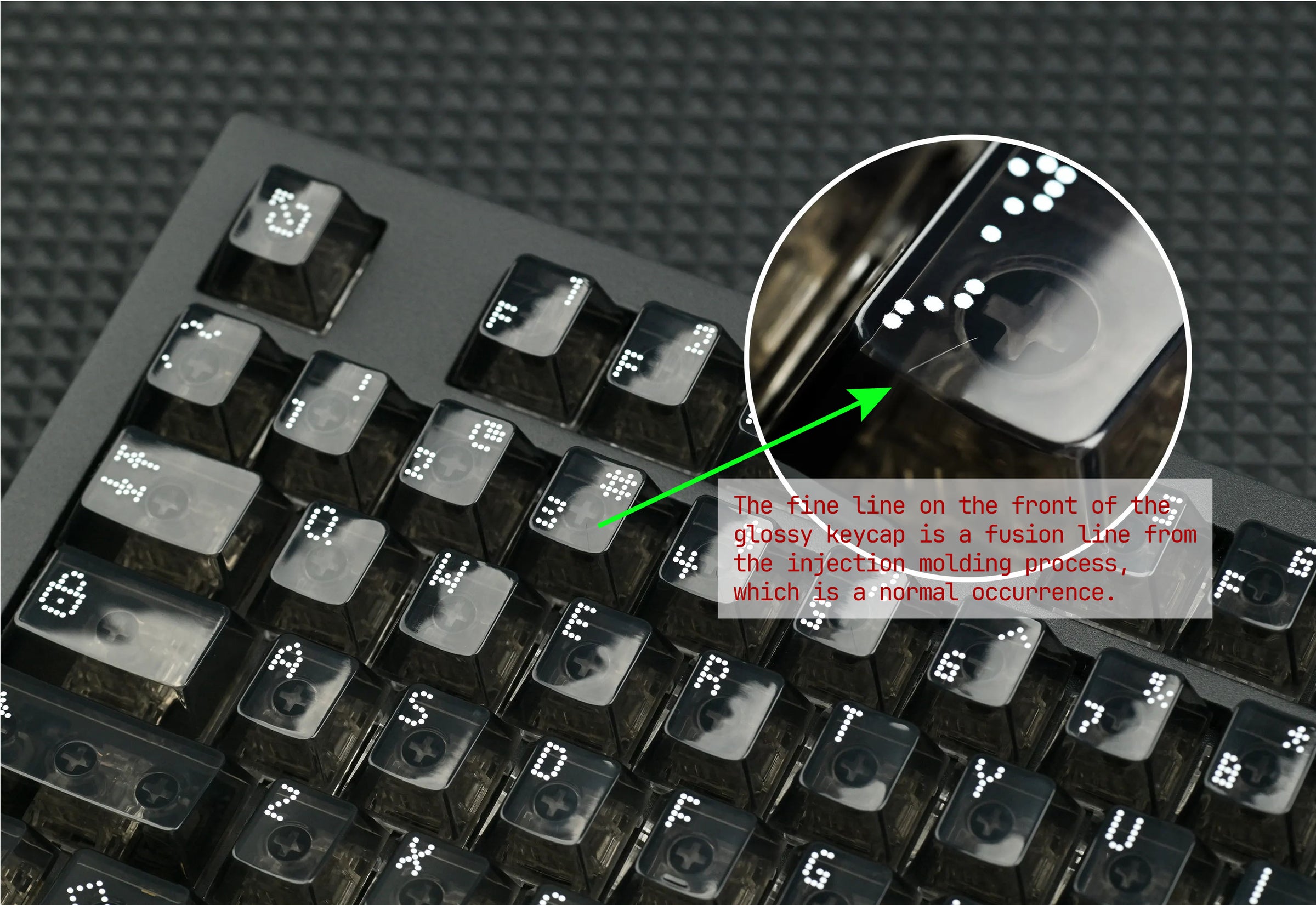 Asimov Cherry Profile Transparent Keycaps|Keyreative